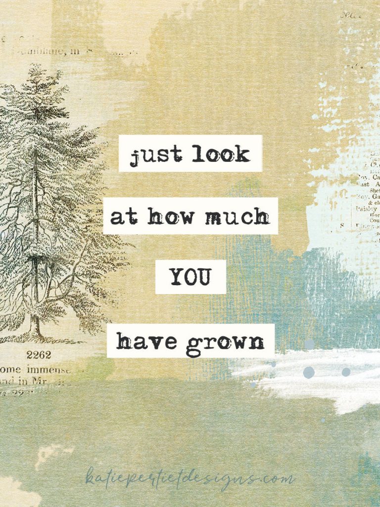 How Much You’ve Grown Pocket Card | Katie Pertiet Designs