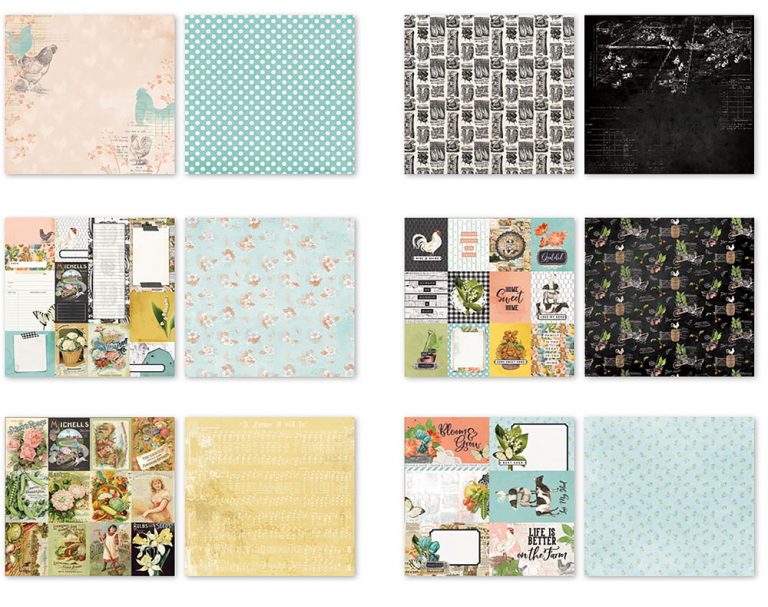 Farmhouse Garden Scrapbook Papercraft Collection