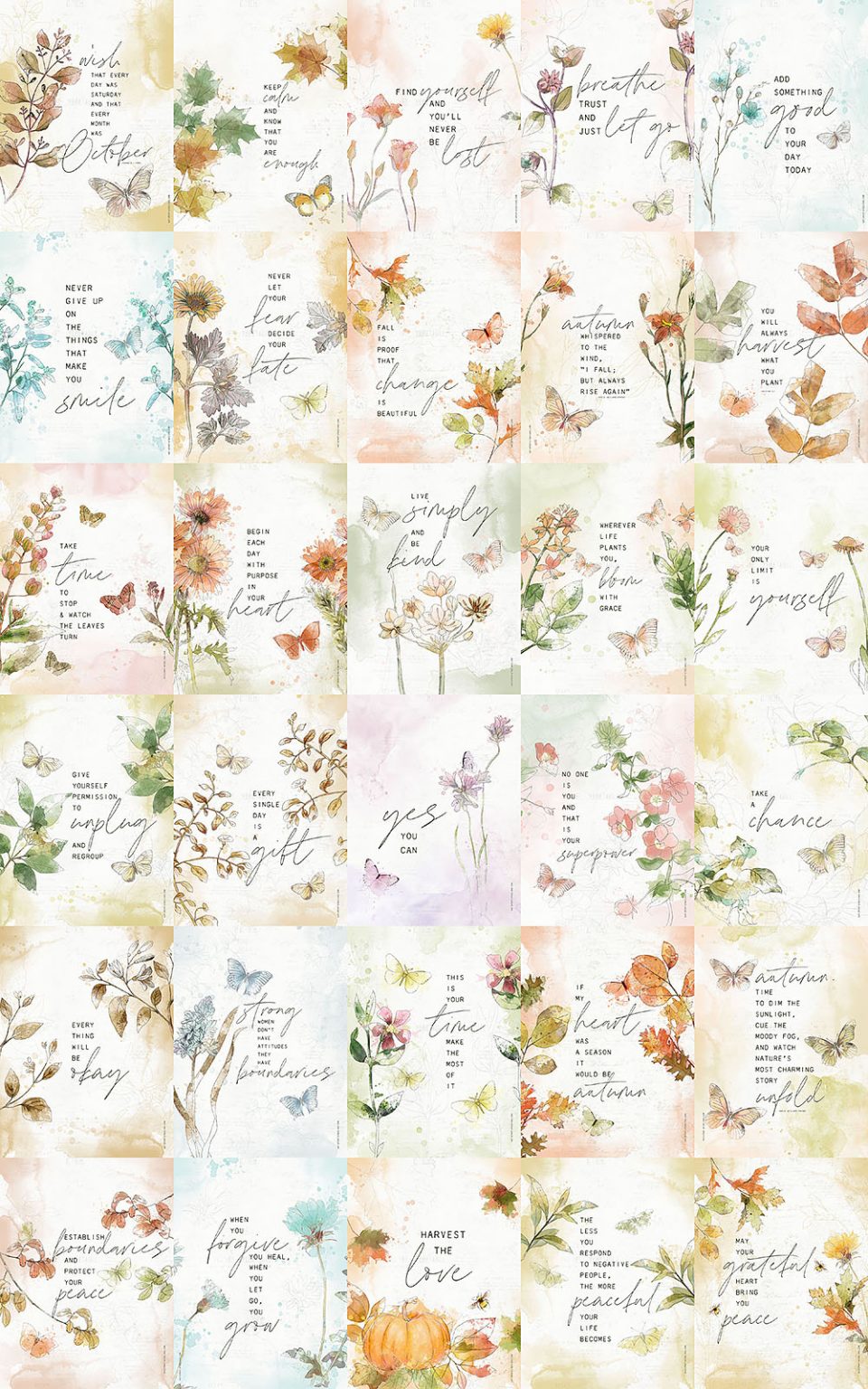 30 Thoughtful Sentiments | Katie Pertiet Designs