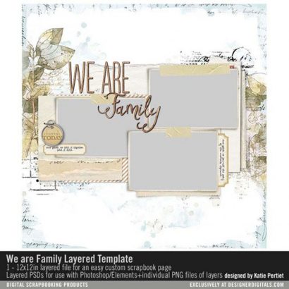 All About Family Template MashUp Challenge | Katie Pertiet Designs