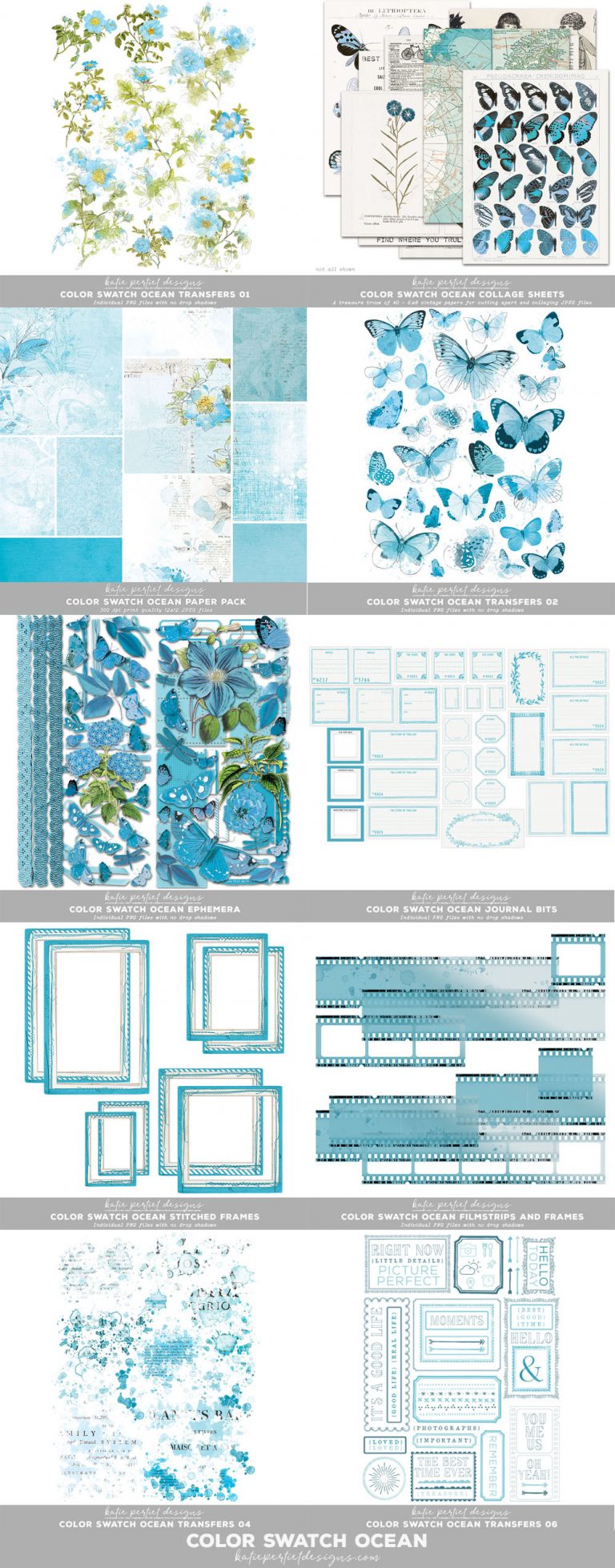 Color Swatch Ocean Collection has Arrived! | Katie Pertiet Designs