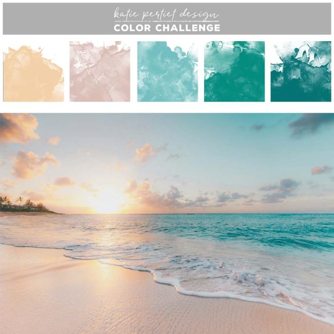 Color Challenge – Beach time! | Katie Pertiet Designs