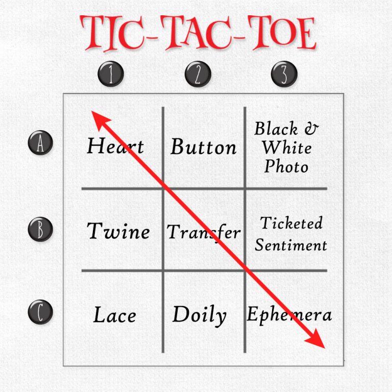 Tic-Tac-Toe- Three in a Row | Katie Pertiet Designs