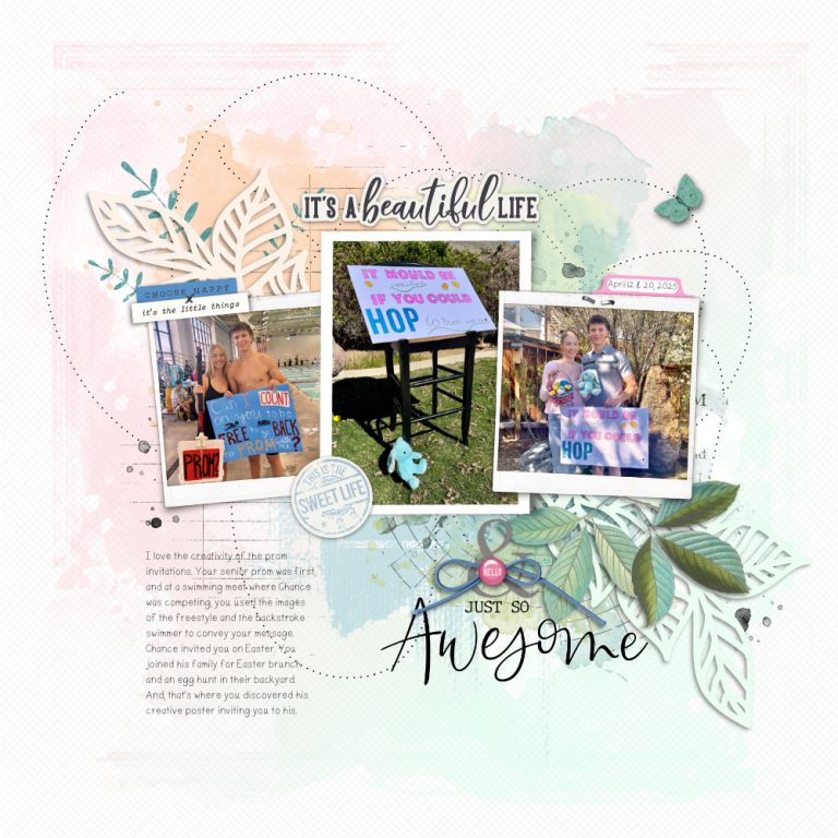 Template Mashup – Beautiful Awesome Life | Katie Pertiet Designs