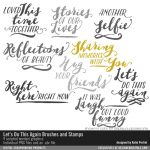 Lets Do This Again Brushes and Stamps - Katie Pertiet Designs
