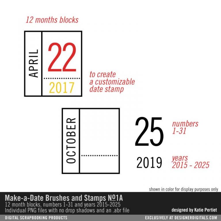 Hello 2023 Stamp Pack - Katie Pertiet Designs