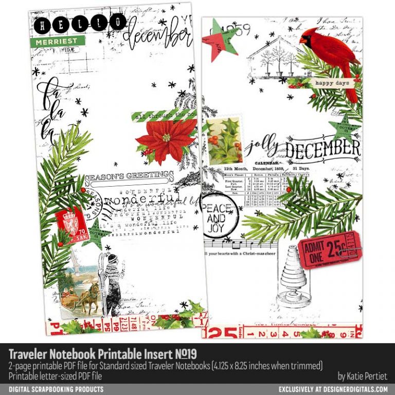 Traveler Notebook Printable Inserts 19 - Katie Pertiet Designs