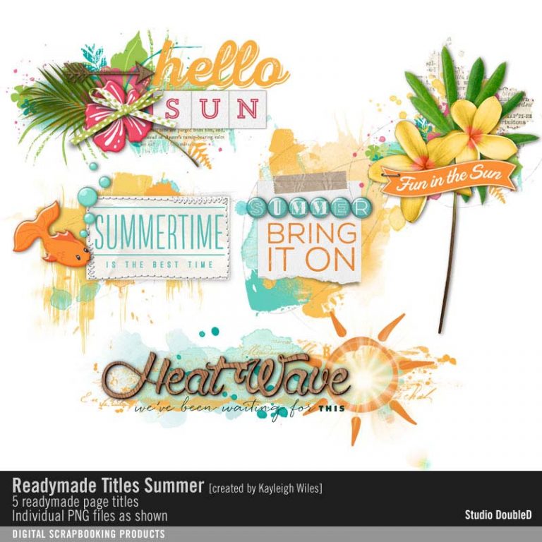Readymade Titles: Summer - Katie Pertiet Designs