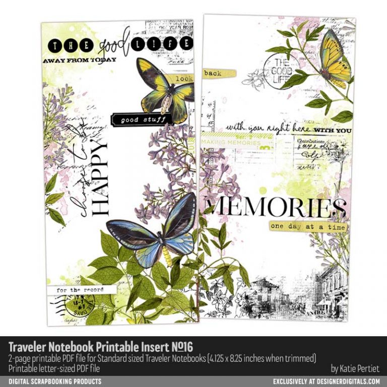 Traveler Notebook Printable Inserts 16 - Katie Pertiet Designs