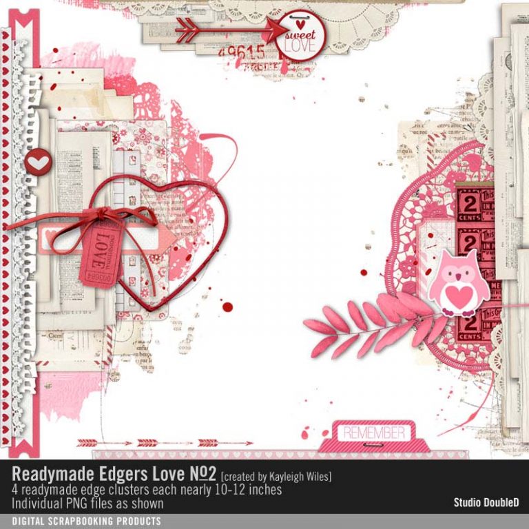 Readymade Edgers: Love 02 - Katie Pertiet Designs