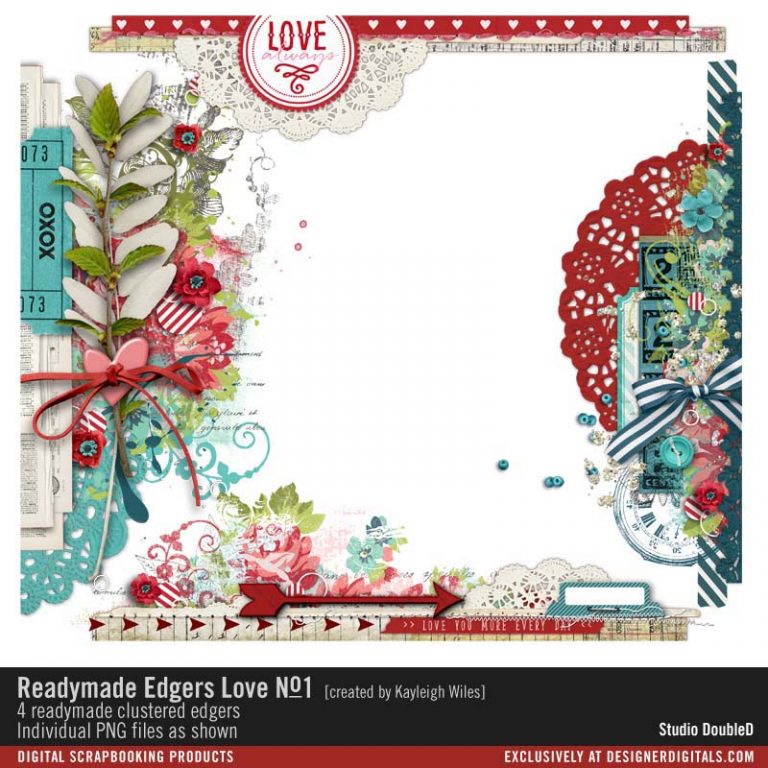 Readymade Edgers: Love - Katie Pertiet Designs