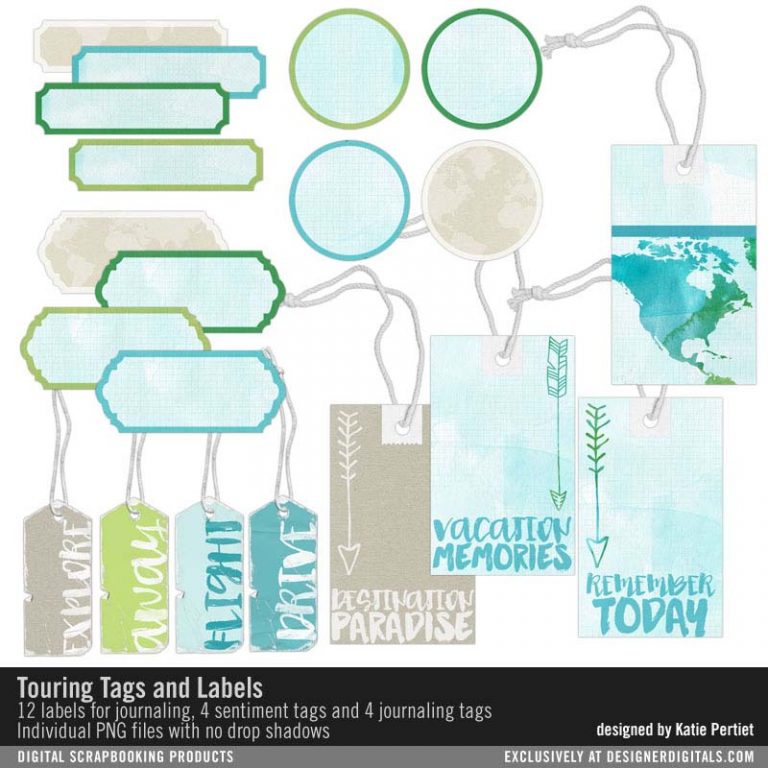 Touring Tags and Labels - Katie Pertiet Designs