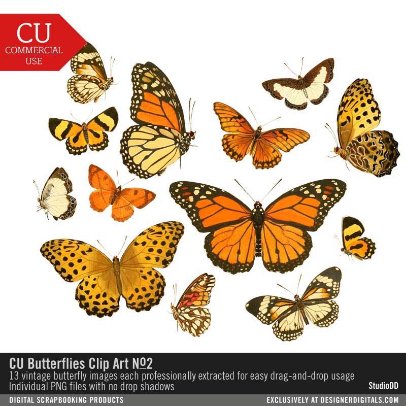 Vintage Butterfly Clip Art
