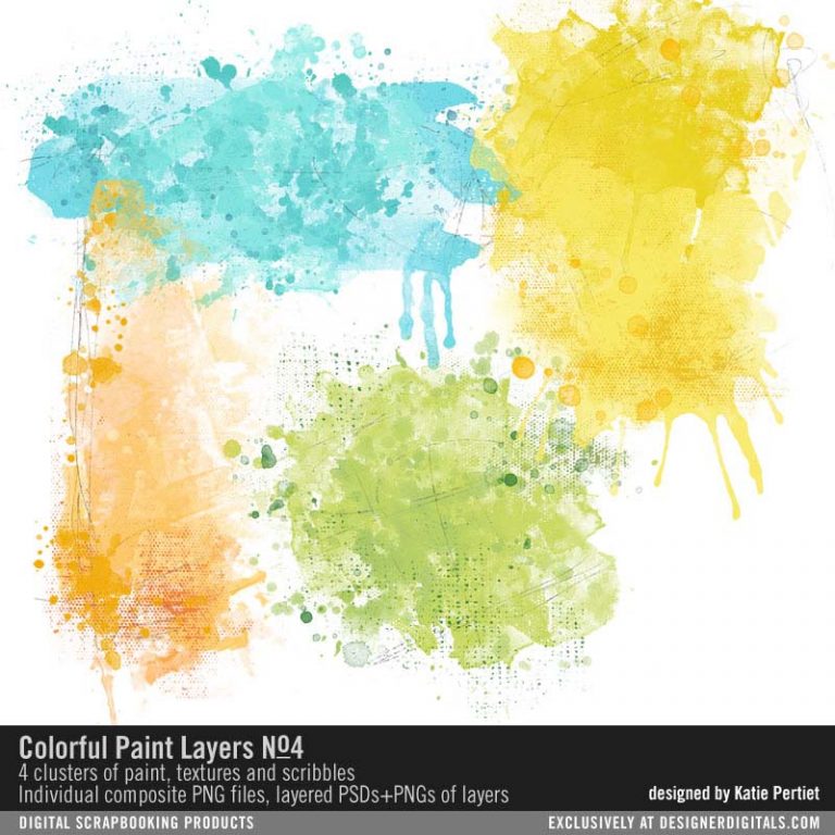 Colorful Paint Layers 04 - Katie Pertiet Designs