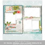 Fine Line Journal Pages Layered Template 02 - Katie Pertiet Designs