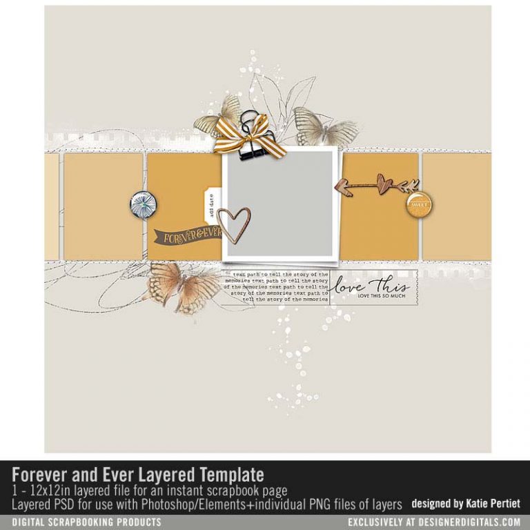 Forever and Ever Layered Template - Katie Pertiet Designs