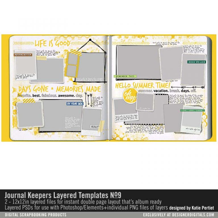 Journal Keepers Layered Templates 09 - Katie Pertiet Designs