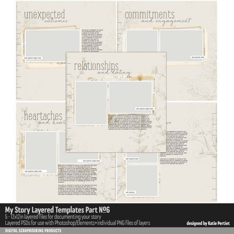 My Story Template Pack 06 - Katie Pertiet Designs