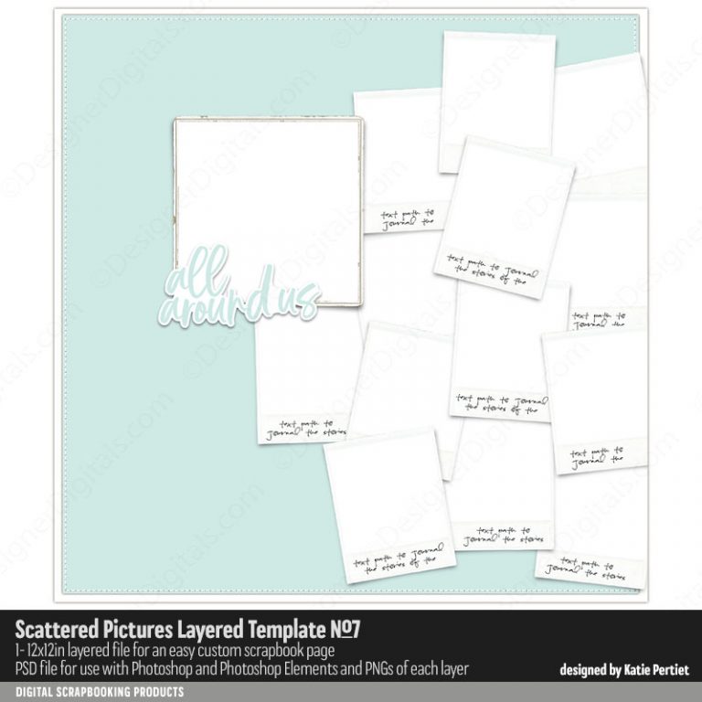 Scattered Pictures Layered Template 07 - Katie Pertiet Designs