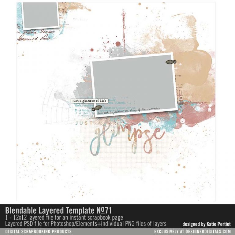 Blendables Layered Template 71 - Katie Pertiet Designs
