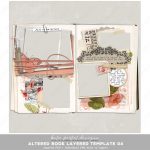 Altered Book Layered Template 04 - Katie Pertiet Designs