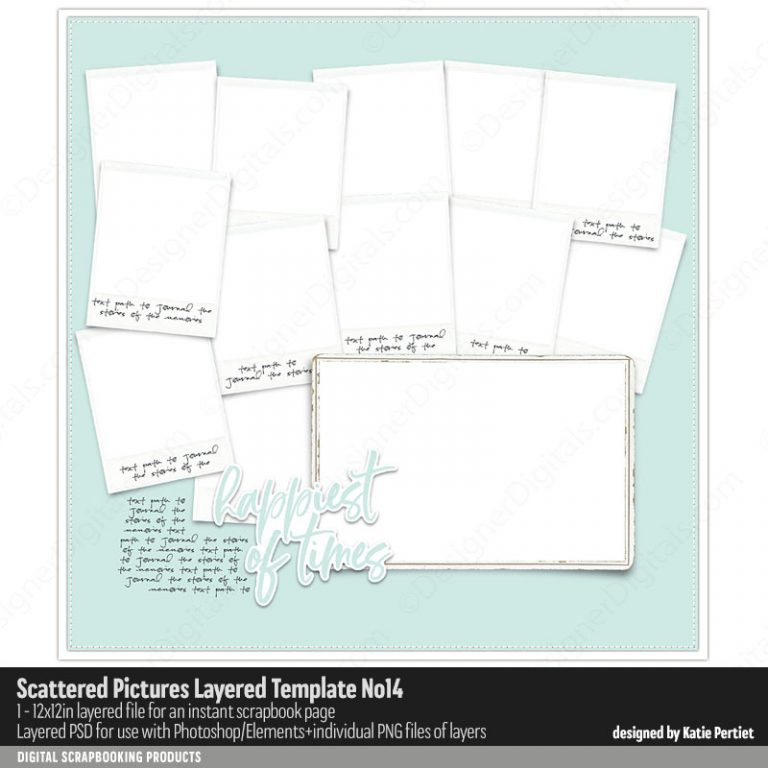 Scattered Pictures Layered Template 14 - Katie Pertiet Designs