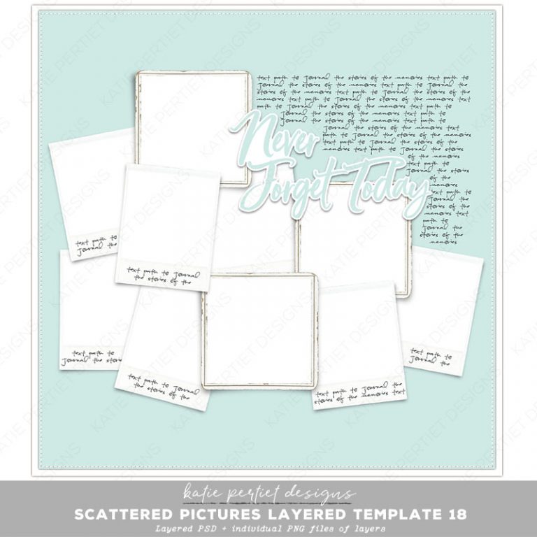Scattered Pictures Layered Template 18 - Katie Pertiet Designs