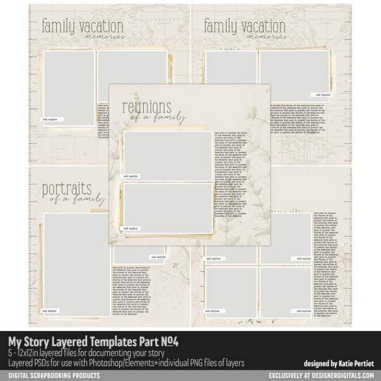 My Story Template Pack 04 - Katie Pertiet Designs