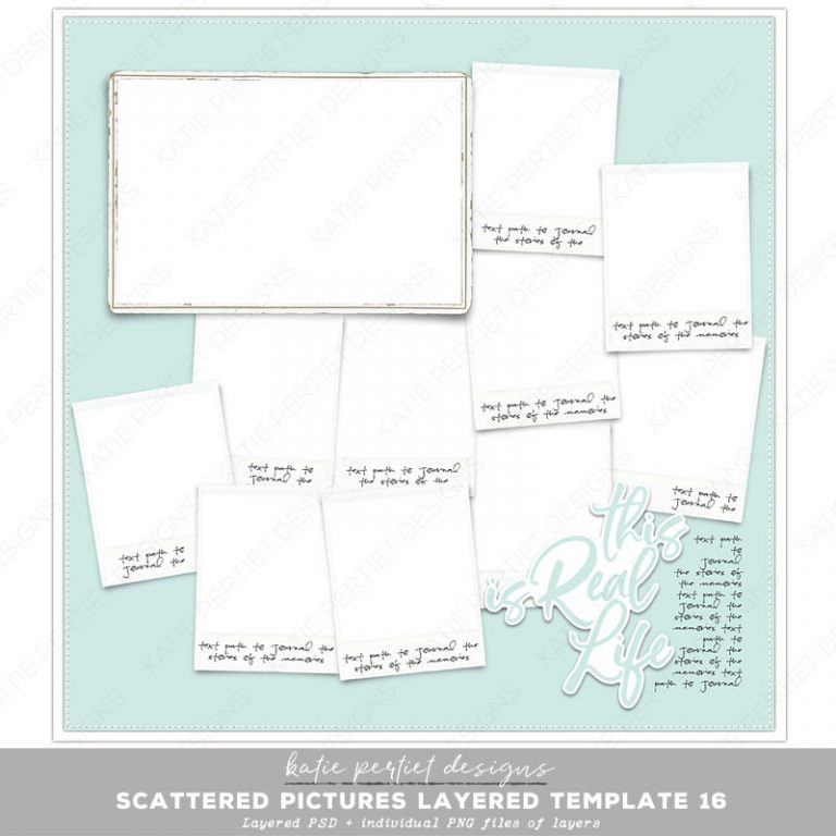 Scattered Pictures Layered Template 16 - Katie Pertiet Designs