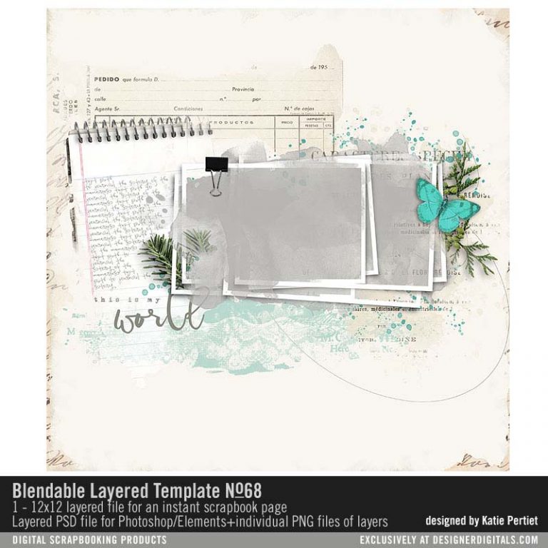 Blendables Layered Template 68 - Katie Pertiet Designs