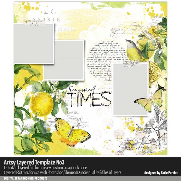 Artsy Layered Template 03 - Katie Pertiet Designs