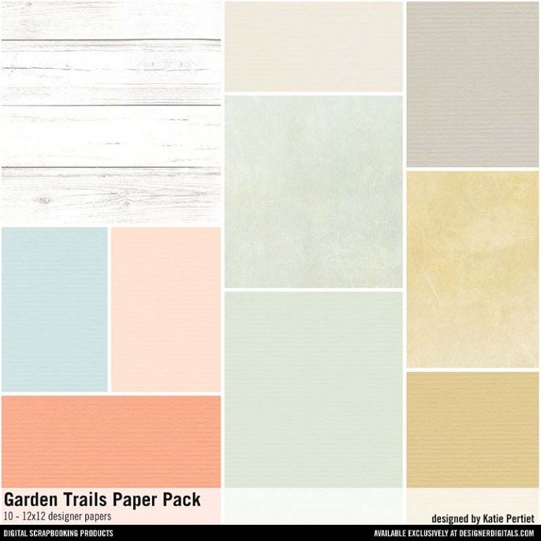 Vintage Traveler Printable Paper Pack 02 - Katie Pertiet Designs