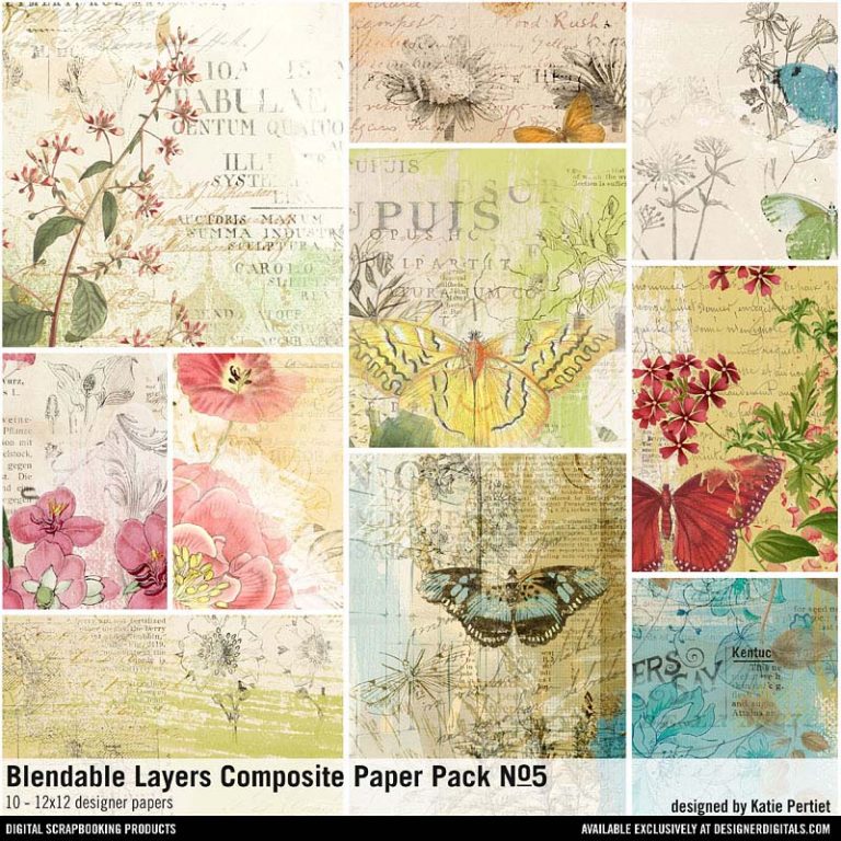Blendable Layers Composite Paper Pack 05 - Katie Pertiet Designs