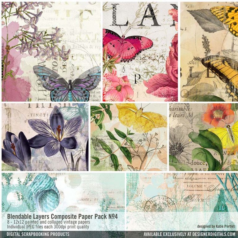 Blendable Layers Composite Paper Pack 04 - Katie Pertiet Designs