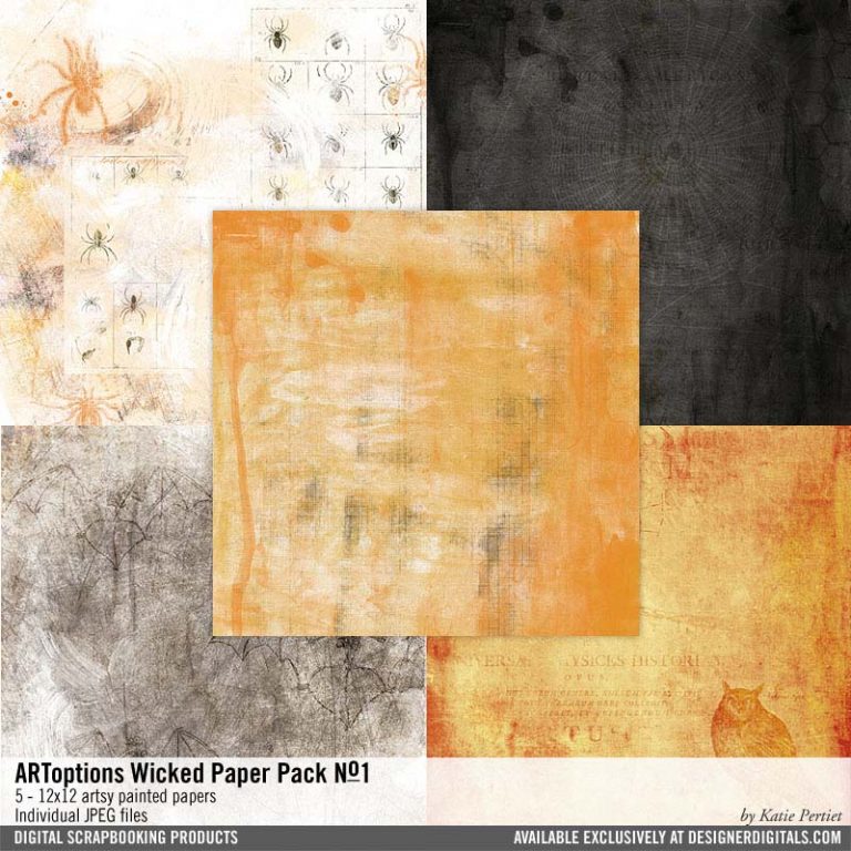 ARToptions Wicked Paper Pack 01 - Katie Pertiet Designs