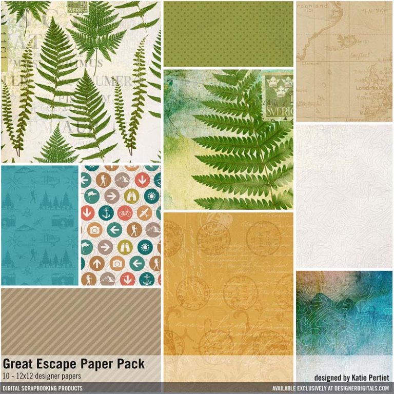 Great Escape Paper Pack - Katie Pertiet Designs