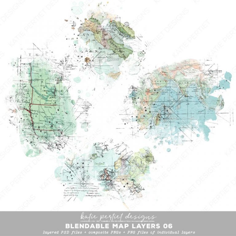 Blendable Map Layers 06 - Katie Pertiet Designs