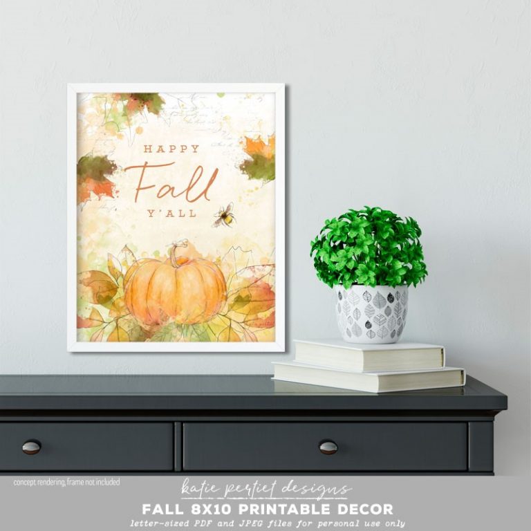 Fall 8×10 Printable Decor 01 - Katie Pertiet Designs