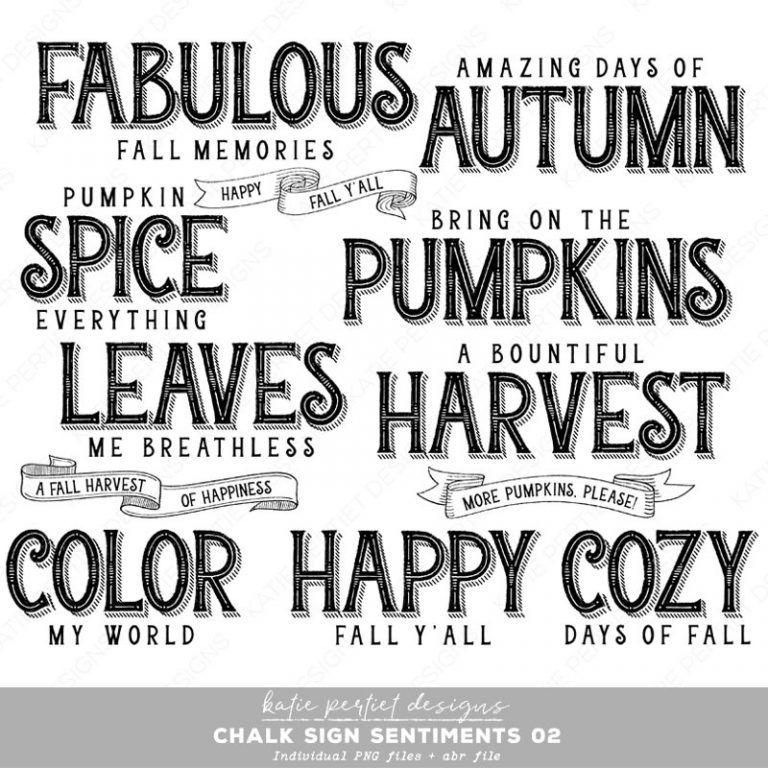 Chalk Signs Sentiments 02 - Katie Pertiet Designs