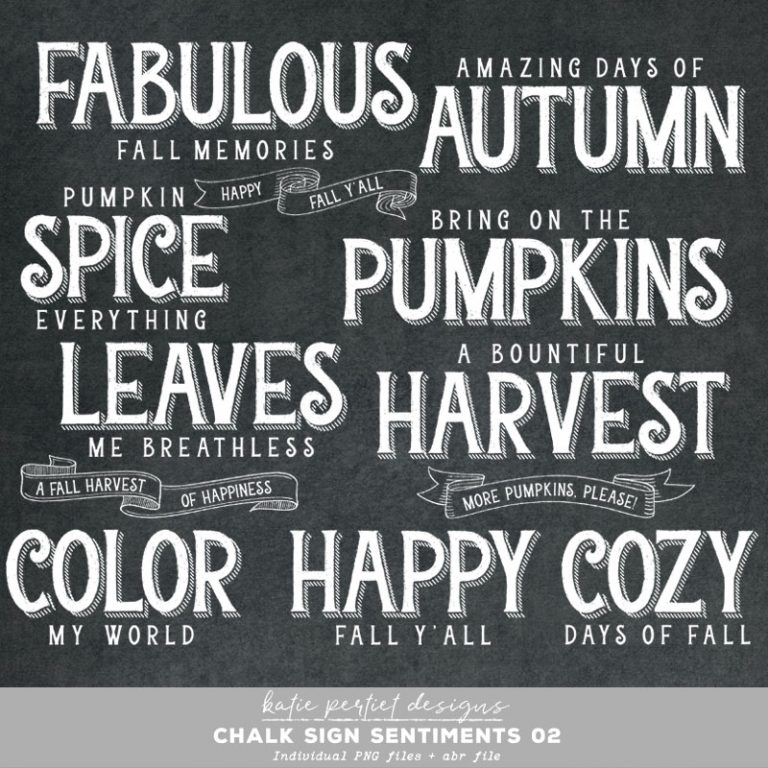 Chalk Signs Sentiments 02 - Katie Pertiet Designs