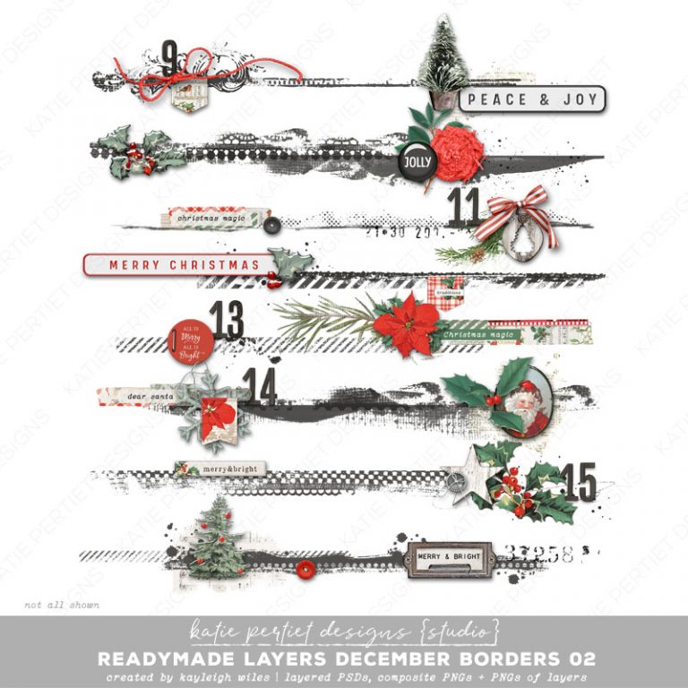 Readymade Layers: December Borders 02 - Katie Pertiet Designs