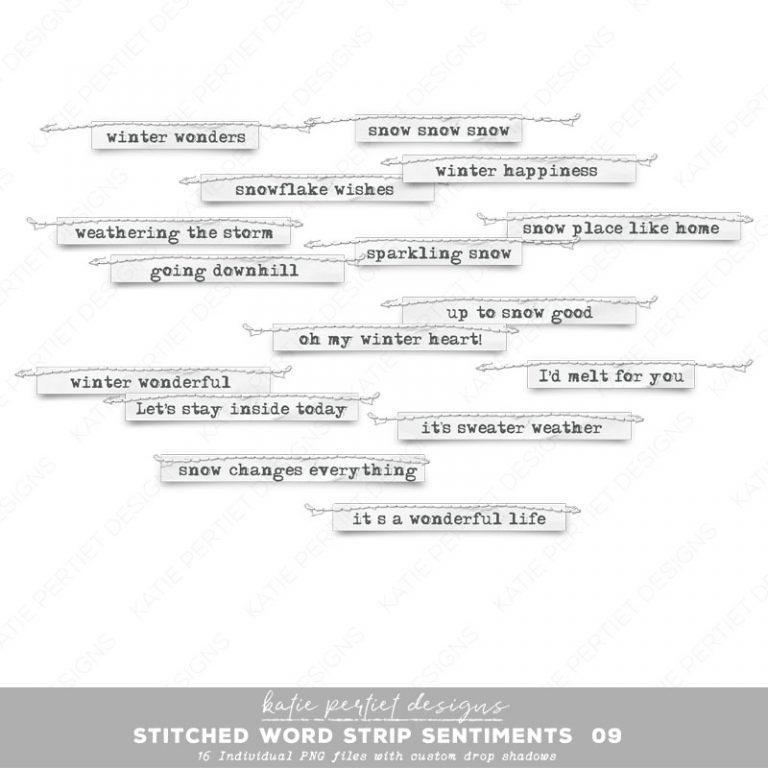 Stitched Word Strip Sentiments 09 - Katie Pertiet Designs