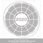 Charted Year Layered Template 02 - Katie Pertiet Designs