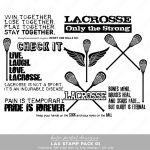 LAX Stamp Pack 01 - Katie Pertiet Designs