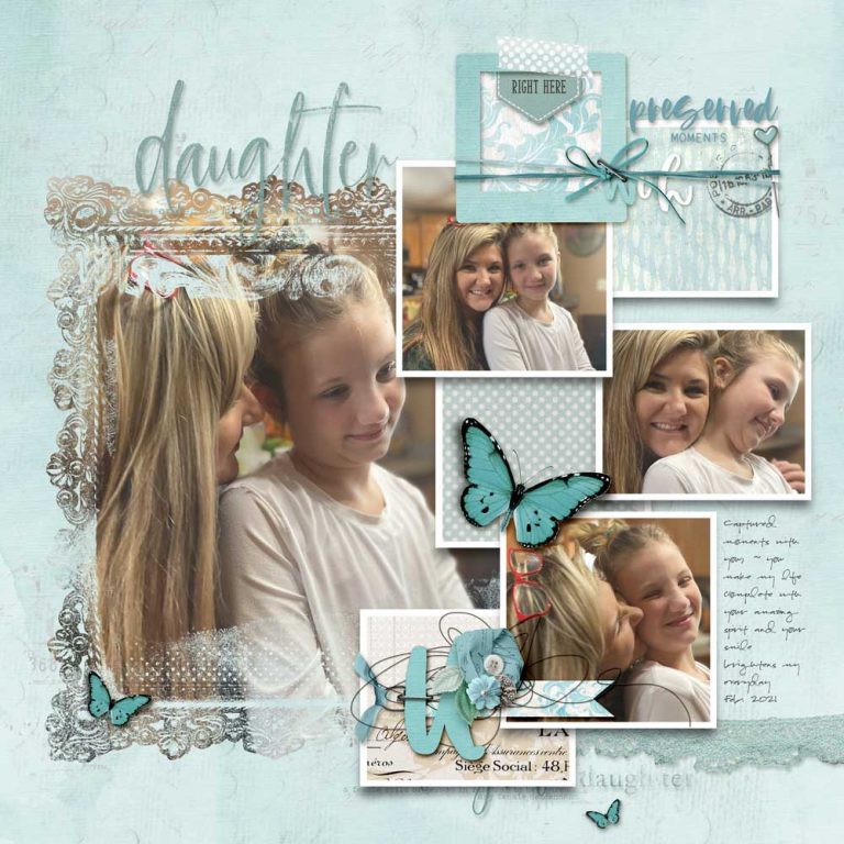Wrapped Up Pages Layered Template 03 - Katie Pertiet Designs