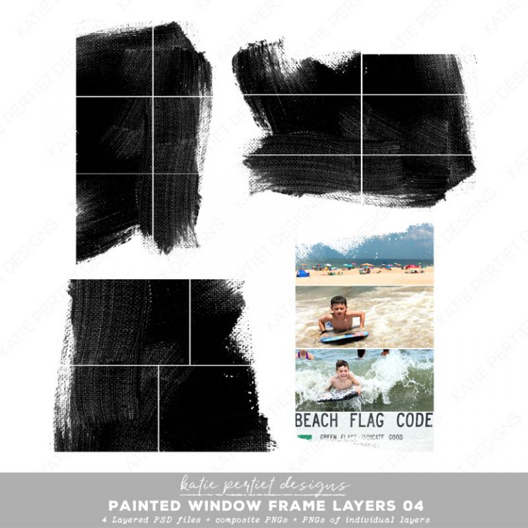 Painted Window Frame Layers 04 - Katie Pertiet Designs