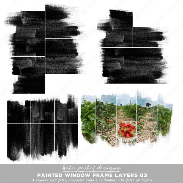 Painted Window Frame Layers 03 - Katie Pertiet Designs