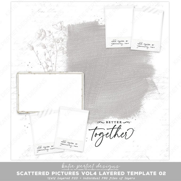 Scattered Pictures Vol. 04 Layered Template 02 - Katie Pertiet Designs
