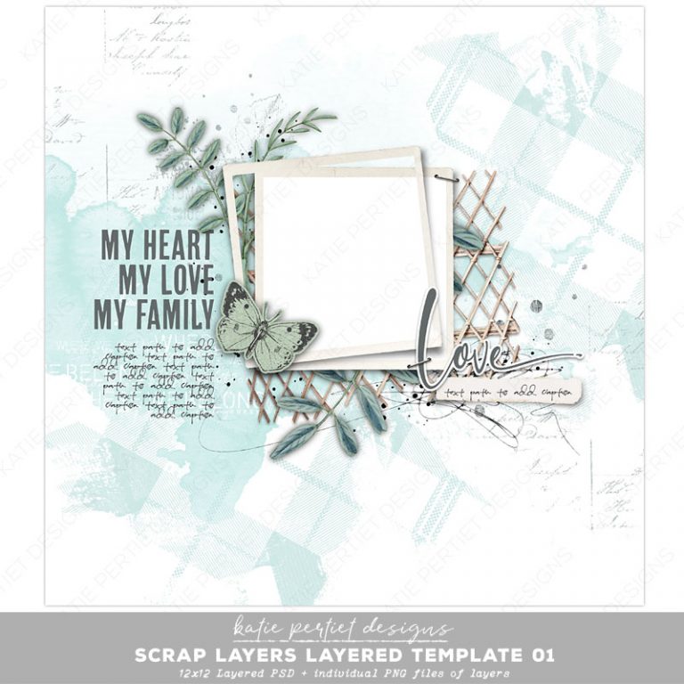 Scrap Layers Layered Template 01 - Katie Pertiet Designs