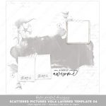 Scattered Pictures Vol. 04 Layered Template 04 - Katie Pertiet Designs